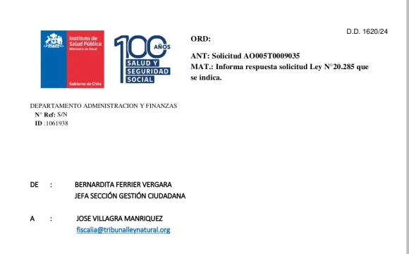 Ley 19628 – Sobre protección de la vida privada - Efectos Adversos Chile